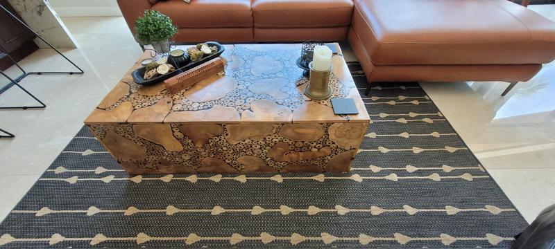 nuLOOM 10 x 12 (ft) Loomed Charcoal Rectangular Indoor/Outdoor Stripe ...