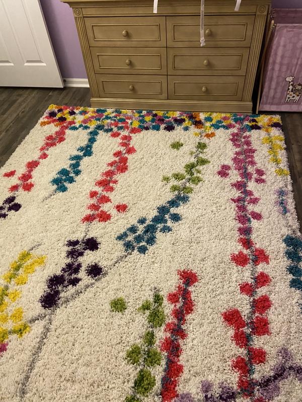 nuLOOM Modern/Contemporary Multi Color 4 x 6 Ft. Indoor Abstract Area ...
