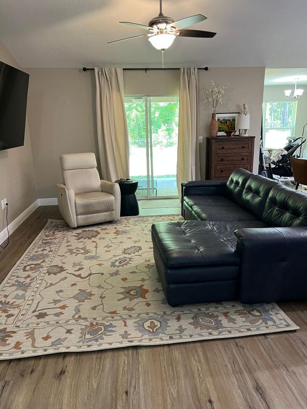 nuLOOM Woodland Bordered Wool 8ft. x 10ft. Multicolor Area Rug in the ...