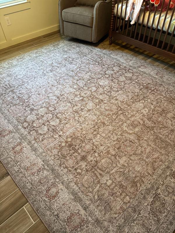 nuLOOM Hillstone Collection Glenette Traditional Vintage Medallion 4ft ...