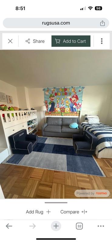 nuLOOM Colorado Wool 10ft. x 14ft. Blue Area Rug in the Rugs department ...