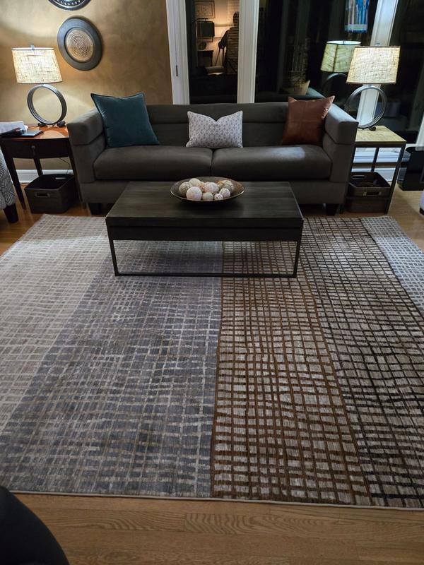 nuLOOM Park Abstract Checked 2ft. x 4ft. 4in. Multicolor Area Rug in ...