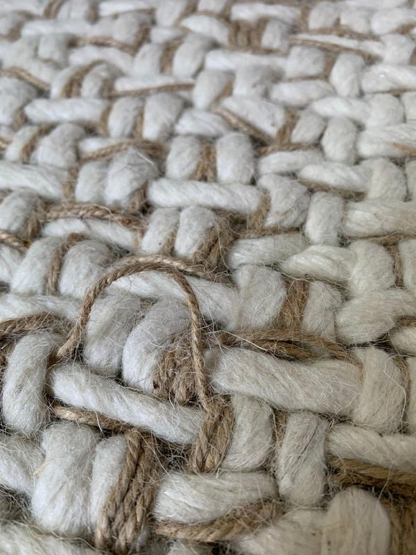nuLOOM Enida Casual Farmhouse Wool Blend 4ft. x 6ft. Ivory Area Rug in ...