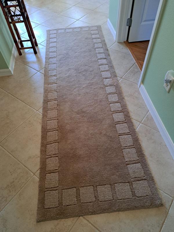 nuLOOM Petra High-Low Wool-Blend 2ft. 6in. x 8ft. Fawn Area Rug in the ...