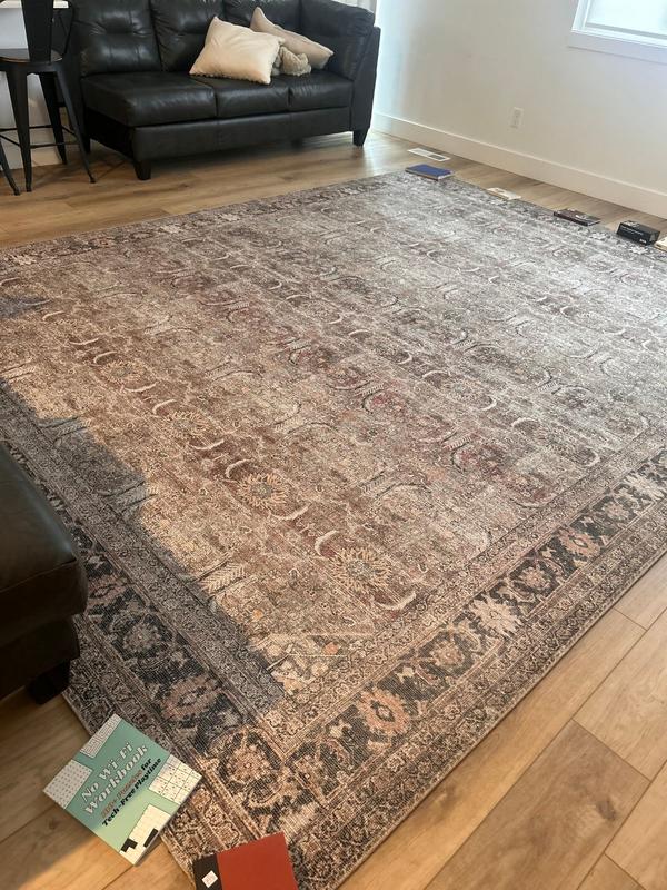 nuLOOM Hillstone Collection Deidra Traditional Vintage Medallion 7ft ...