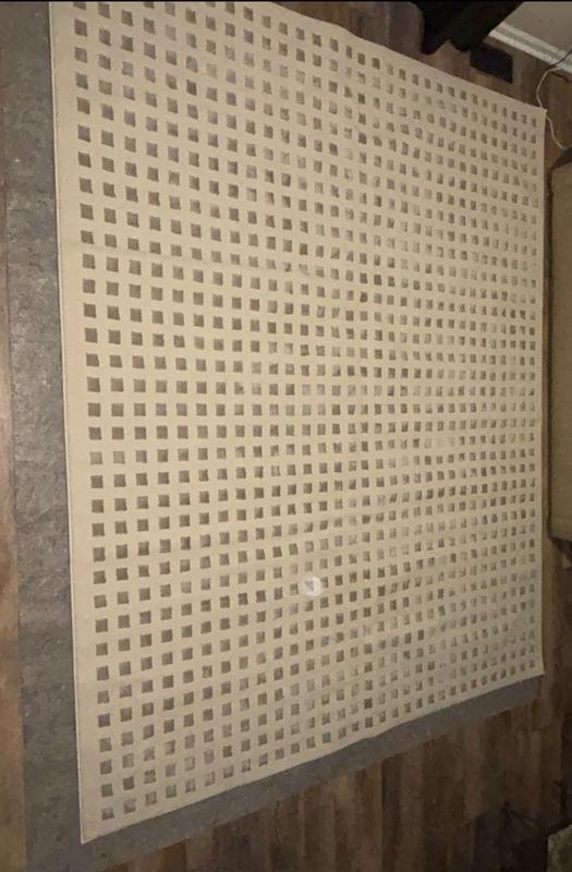 nuLOOM Daleyza Checkered Machine Washable 10ft. x 13ft. Cream Area Rug ...