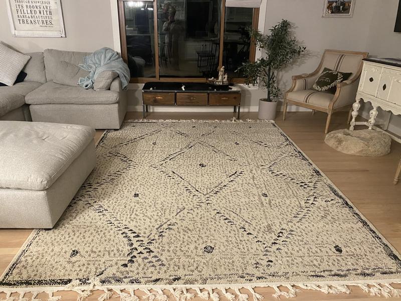 nuLOOM 2 X 8 (ft) Ivory Indoor Geometric Moroccan Runner Rug STGL06A ...