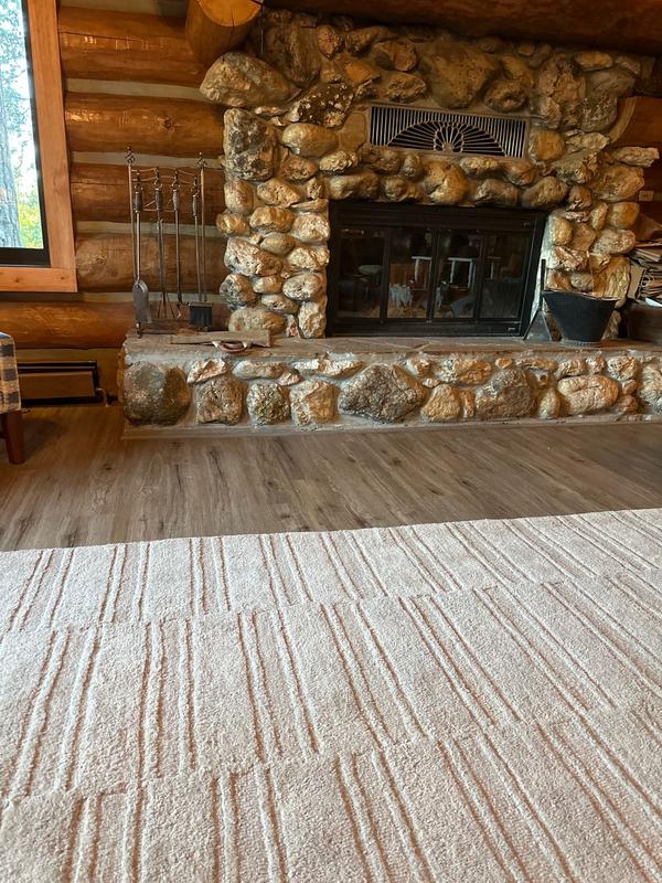 nuLOOM Starke Checked Wool 10ft. x 14ft. Beige Area Rug in the Rugs ...