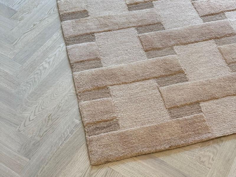 nuLOOM Remy Crosshatch Wool 4ft. x 6ft. Brown Area Rug in the Rugs ...