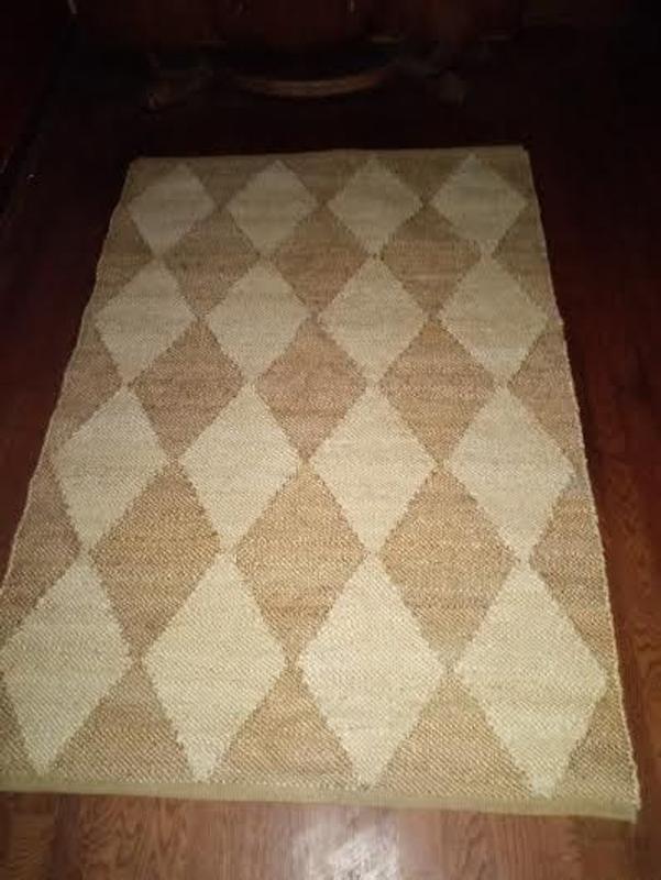 nuLOOM Senabu 5 X 8 (ft) Jute Natural Indoor Trellis Area Rug VCSE01A ...