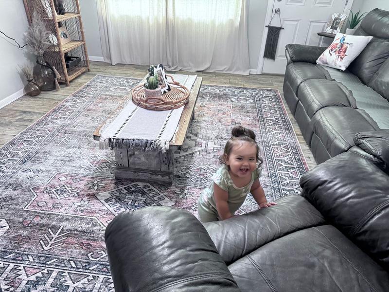 nuLOOM Layana SplashGuard Geometric Machine Washable 9ft. 6in. x 13ft ...