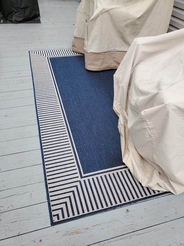 nuLOOM Asha Simple Border Indoor/Outdoor Polypropylene Area Rug at ...
