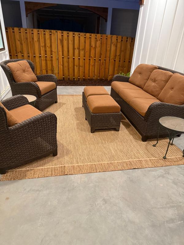 nuLOOM Cathryn Modern Indoor/Outdoor 9ft. 6in. x 12ft. Light Brown Area ...