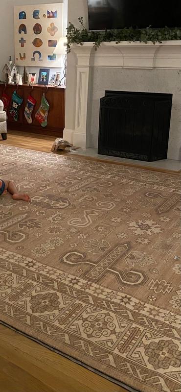 nuLOOM Fae Wool and Cotton 10ft. x 14ft. Beige Area Rug in the Rugs ...
