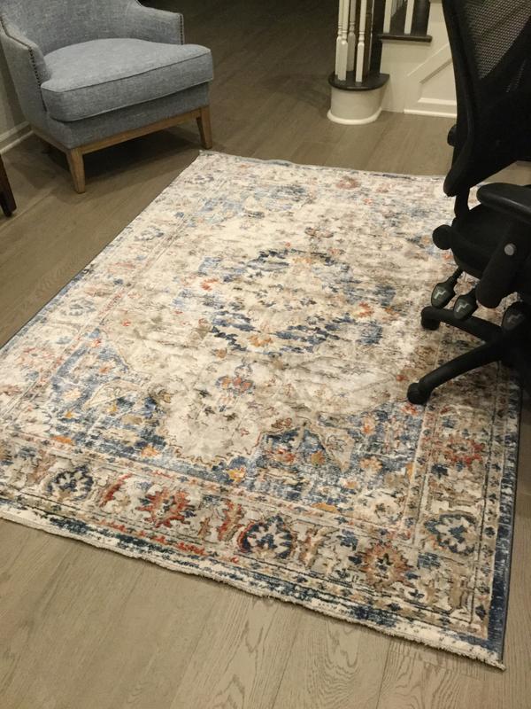 nuLOOM 5 X 7 (ft) Gray Indoor Medallion Vintage Area Rug KKSL06A-5307 ...