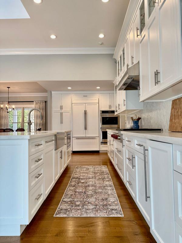 nuLOOM Keziah Vintage Medallion SplashGuard Machine Washable 4ft. x 6ft ...