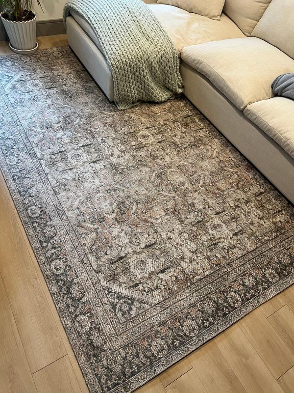 nuLOOM Hillstone Collection Deka Traditional Vintage Medallion 4ft. x ...
