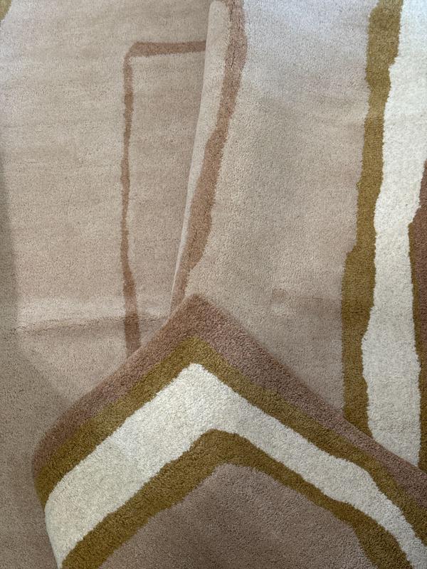 nuLOOM Contessa Bordered Wool 5ft. x 8ft. Taupe Area Rug in the Rugs ...
