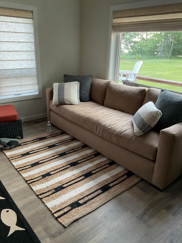 nuLOOM Raleigh Striped Jute 5ft. x 8ft. Natural Area Rug in the Rugs ...