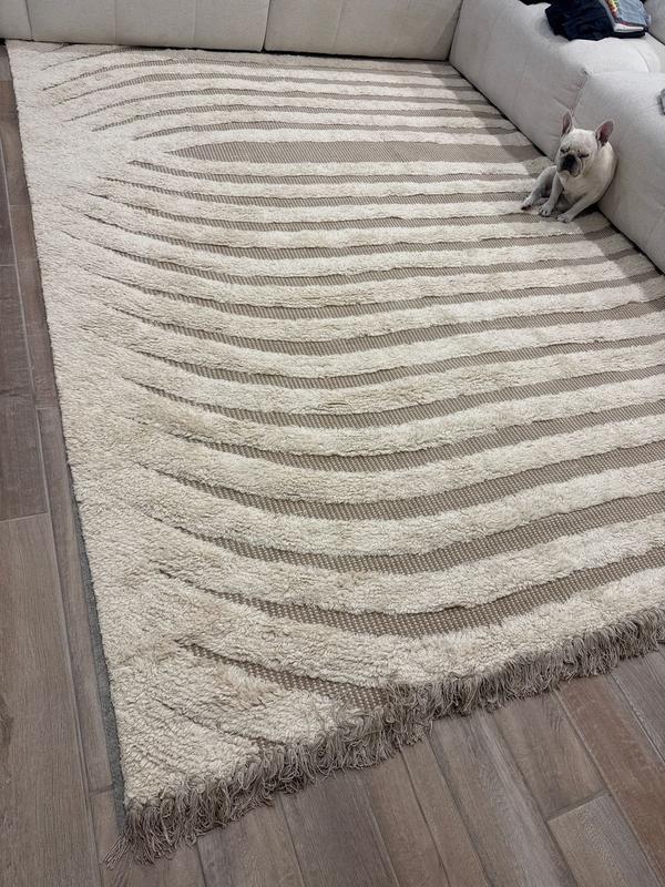 Arvin Olano x Rugs USA Ceagan 5 X 8 (ft) Ivory Indoor Geometric Area ...
