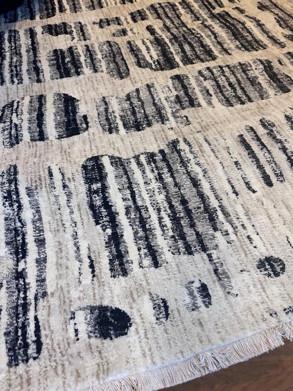 nuLOOM Lafayette Abstract Striped 8ft. x 10ft. Navy Area Rug in the ...