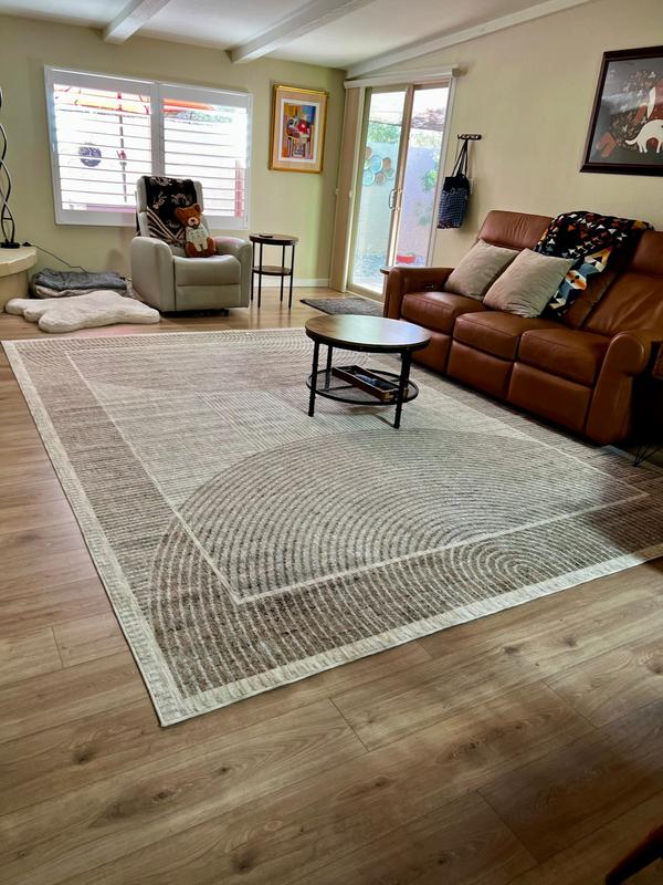 nuLOOM Allyson Modern Geometric 7ft. 10in. x 10ft. Blue Area Rug in the ...