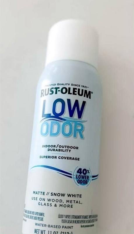 Rust-Oleum Low Odor Matte Snow White Spray paint ( NET WT. 11-oz ) in ...