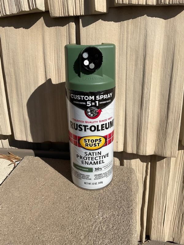 Rust-Oleum Stops Rust 5-in-1-Pack Semi-gloss Black Spray Paint (NET WT ...