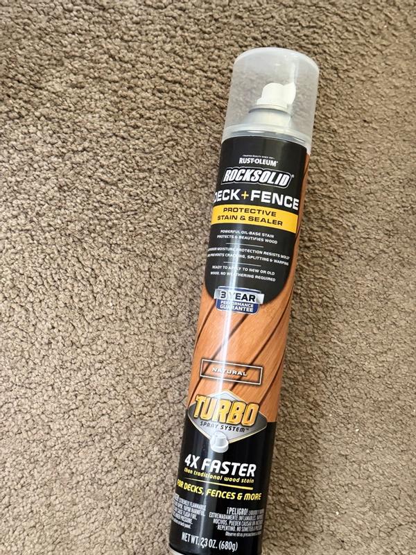 Rust-Oleum Deck and Fence Protective Stain and Sealer Satin Black ...