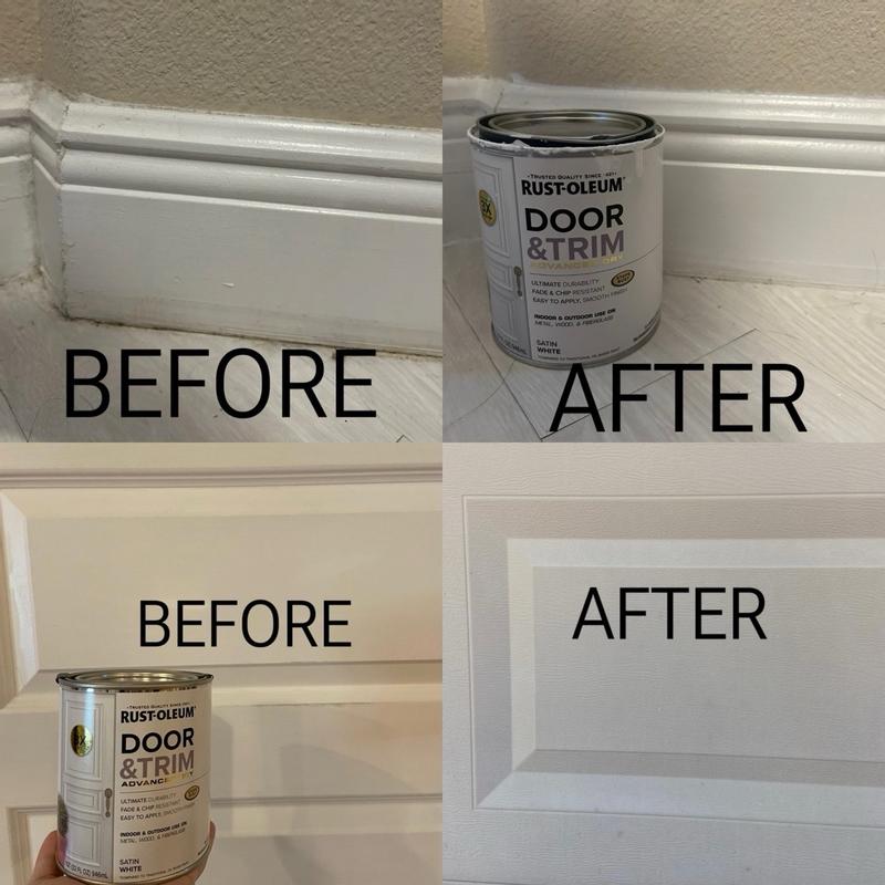 Rust-Oleum Satin Alpine Gray Water-based Interior/Exterior Door and ...
