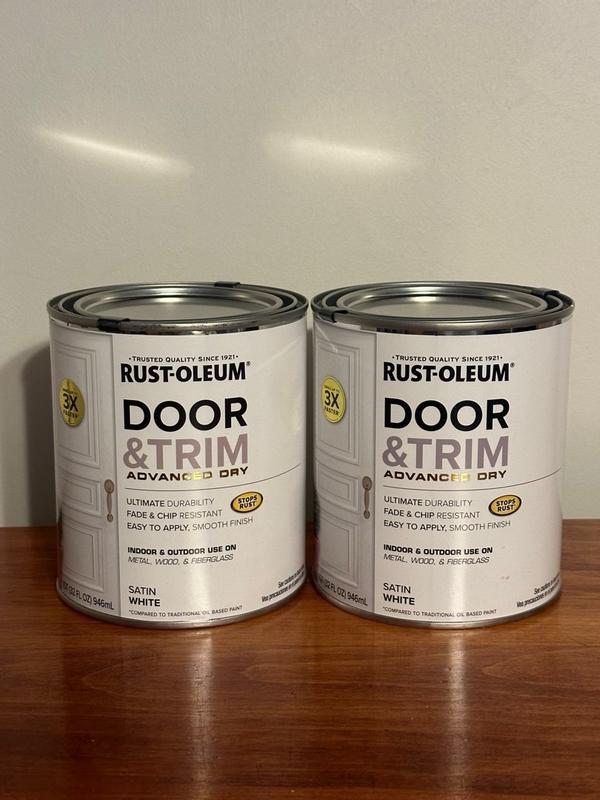 Rust-Oleum Satin Alpine Gray Water-based Interior/Exterior Door and ...