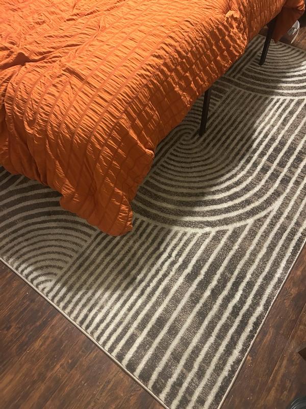World Rug Gallery Kensley 5 x 7 (ft) Flatweave Polypropylene Brown ...