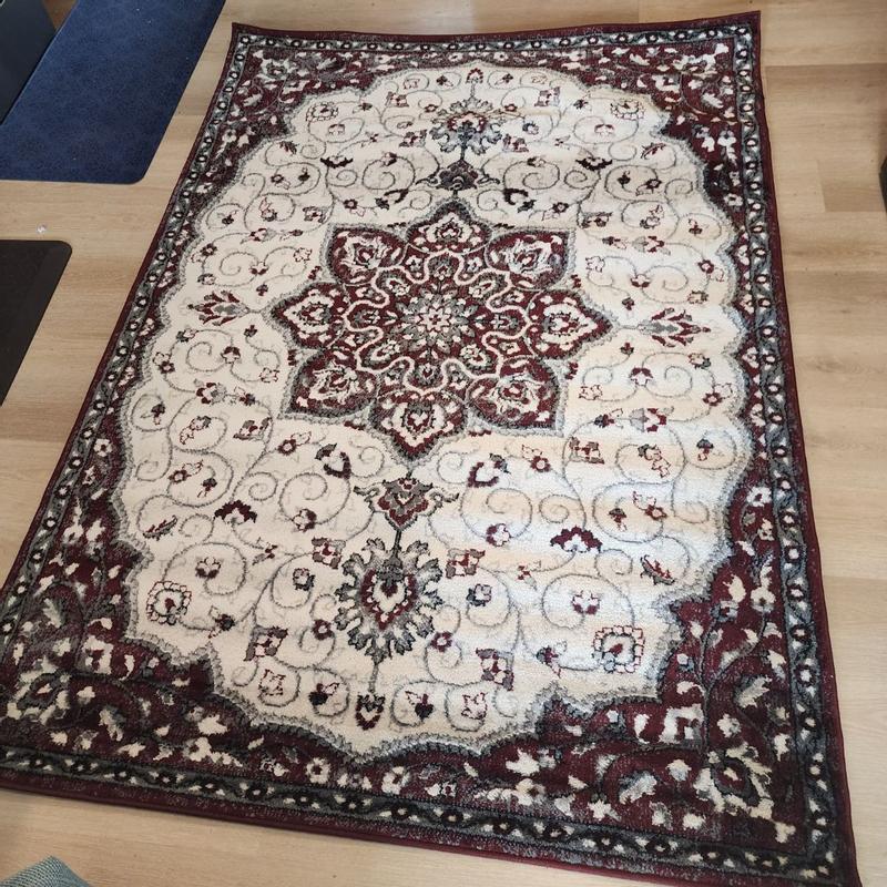 World Rug Gallery Kensley 5 x 7 (ft) Flatweave Polypropylene Burgundy ...