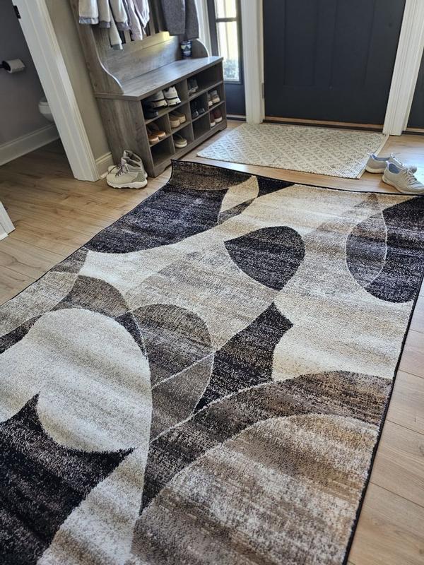 World Rug Gallery Kensley 5 x 7 (ft) Flatweave Polypropylene Brown ...