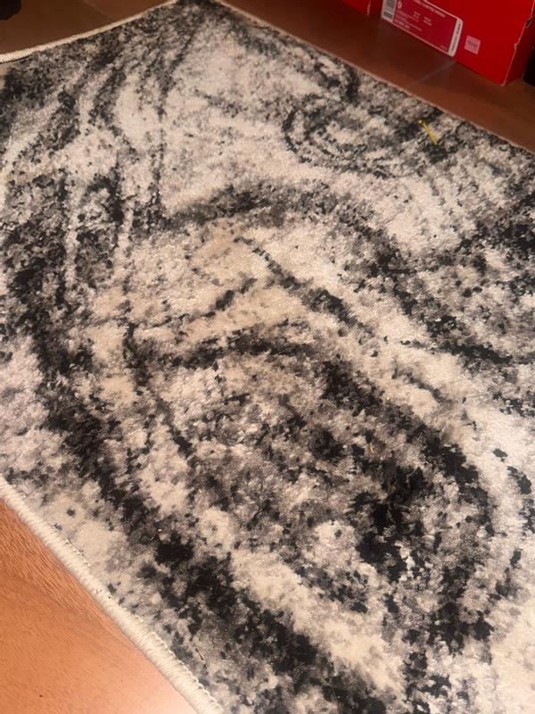 World Rug Gallery Naples 2 x 12 (ft) Flatweave Polypropylene Black ...