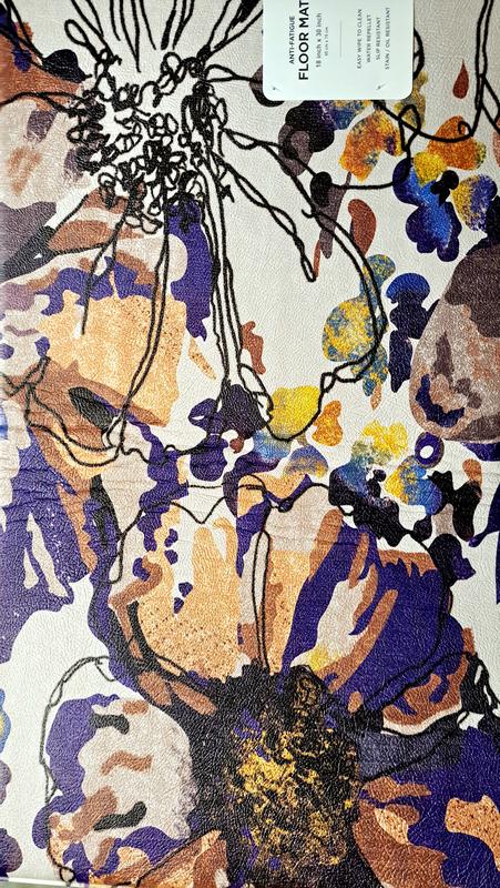 World Rug Gallery 2-ft x 4-ft Cream PVC Rectangular Indoor Decorative ...