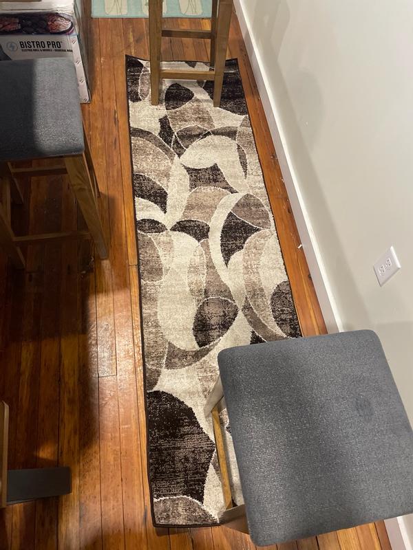 World Rug Gallery Kensley 2 x 7 (ft) Flatweave Polypropylene Brown ...