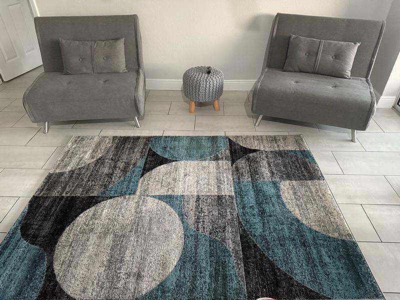 World Rug Gallery Kensley 5 x 7 (ft) Flatweave Polypropylene Blue ...