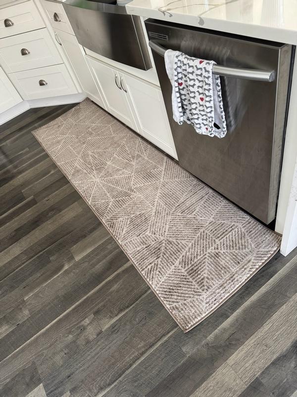 World Rug Gallery Kensley 2 x 7 (ft) Flatweave Polypropylene Cream ...