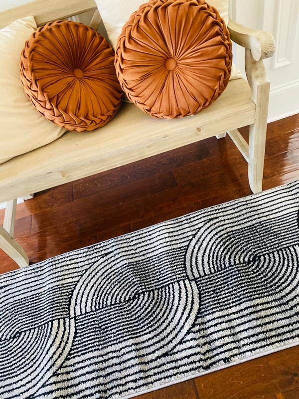 World Rug Gallery Kensley 2 x 7 (ft) Flatweave Polypropylene Gray ...