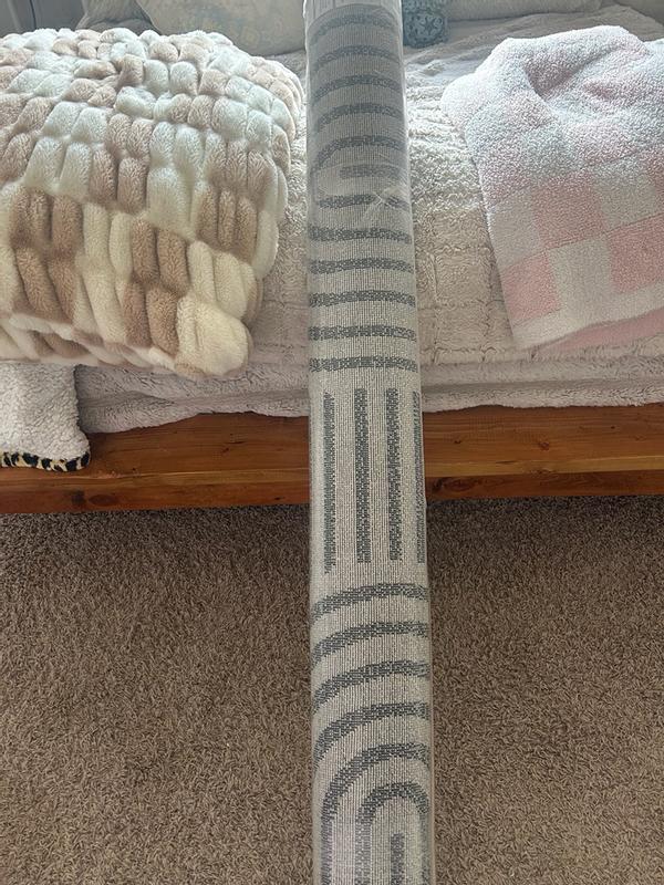 World Rug Gallery Kensley 5 x 7 (ft) Flatweave Polypropylene Cream ...