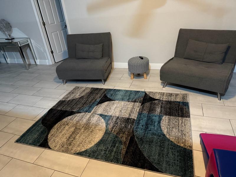 World Rug Gallery Kensley 5 x 7 (ft) Flatweave Polypropylene Blue ...