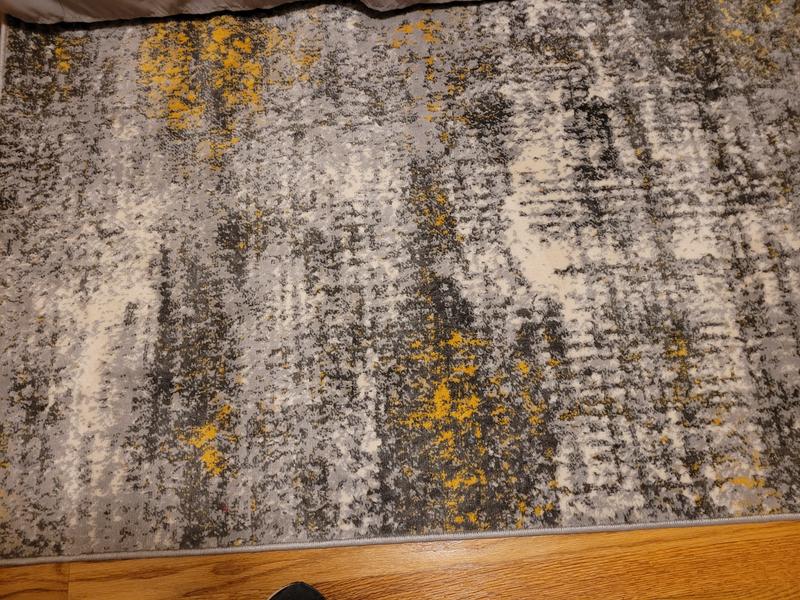 World Rug Gallery 2 X 7 (ft) Blue Indoor Abstract Vintage Runner Rug ...