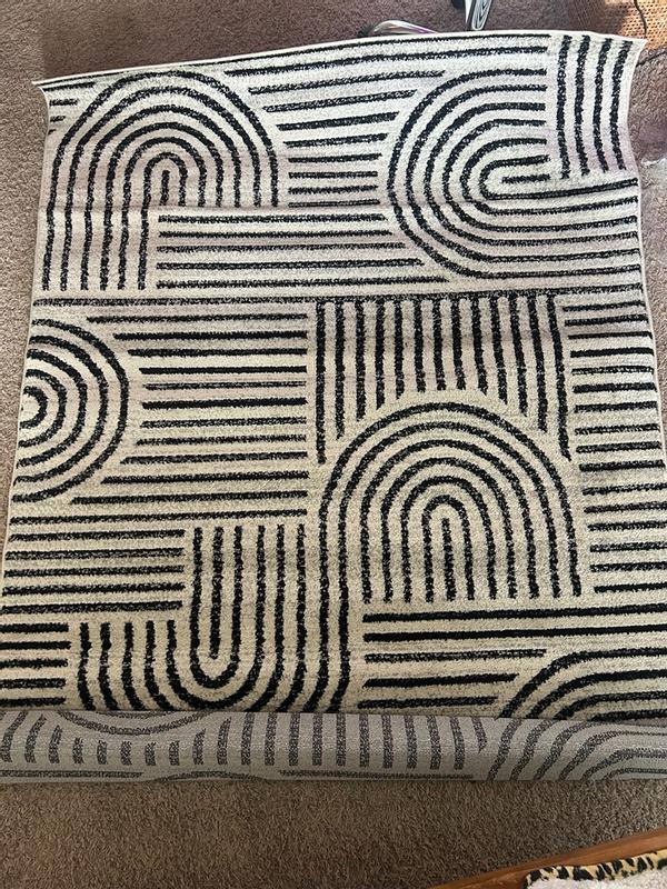 World Rug Gallery Kensley 5 x 7 (ft) Flatweave Polypropylene Cream ...