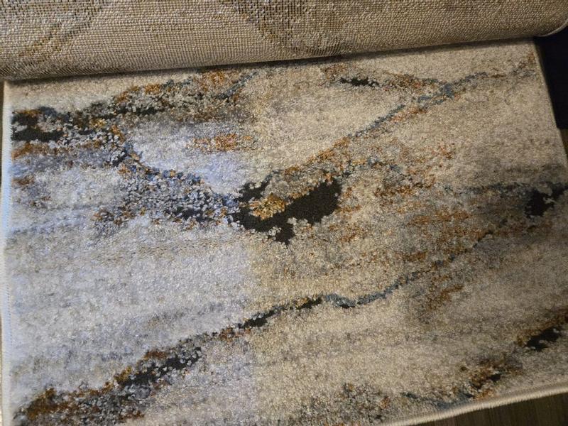 World Rug Gallery Andes 2 x 8 (ft) Loomed Polyester/Polypropylene Gray ...