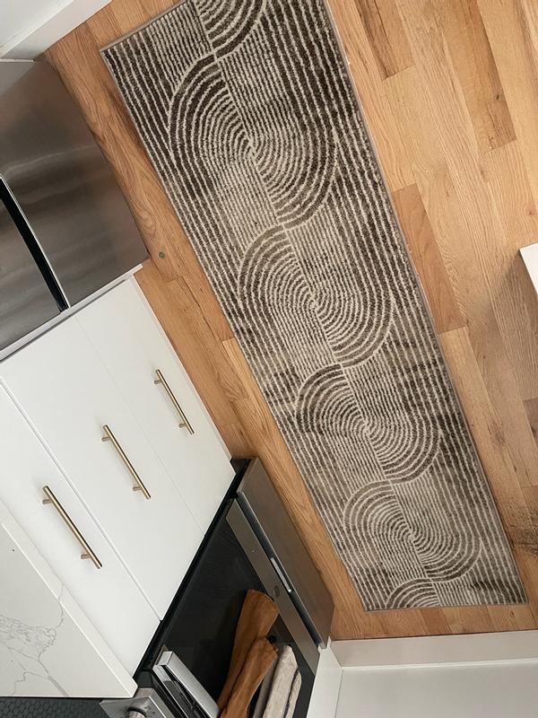 World Rug Gallery Kensley 2 x 7 (ft) Flatweave Polypropylene Brown ...