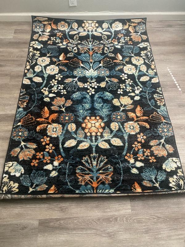 World Rug Gallery Origin 2 x 3 (ft) Loomed Polypropylene Black ...