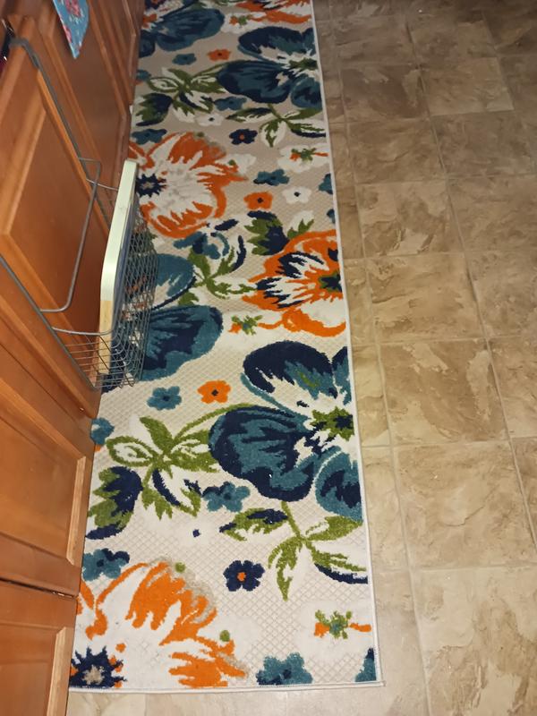 World Rug Gallery 2 X 7 (ft) Indoor/Outdoor Area Rug 5566MULTI2X7 at ...