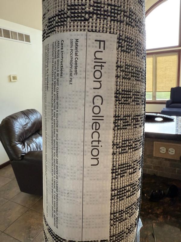 World Rug Gallery Kensley 5 x 7 (ft) Flatweave Polypropylene Black ...