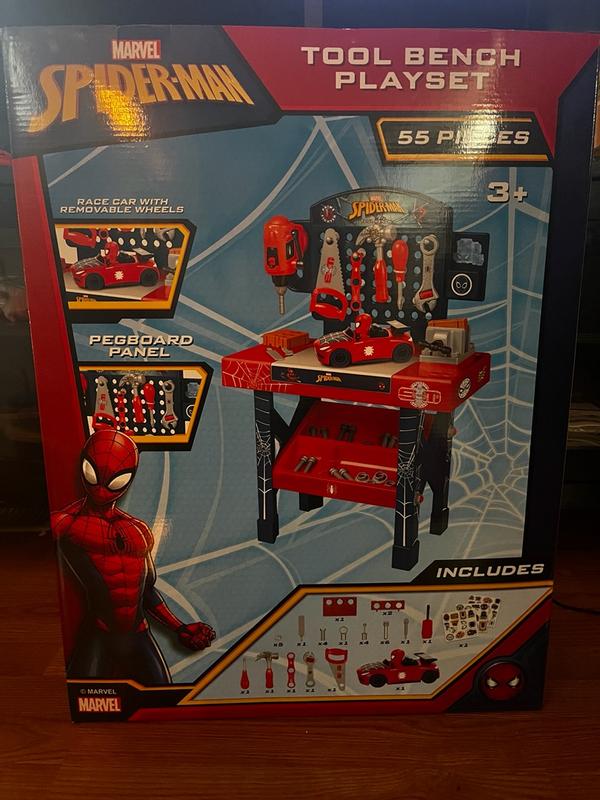 World Tech Toys Spider-Man Tool Bench Playset with Take Apart Car, 55 ...